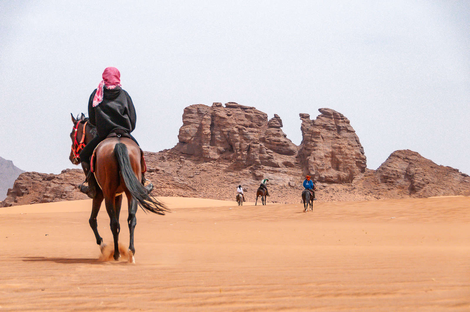 Trail riding in Al Ula, Saudi Arabia | Equus Journeys